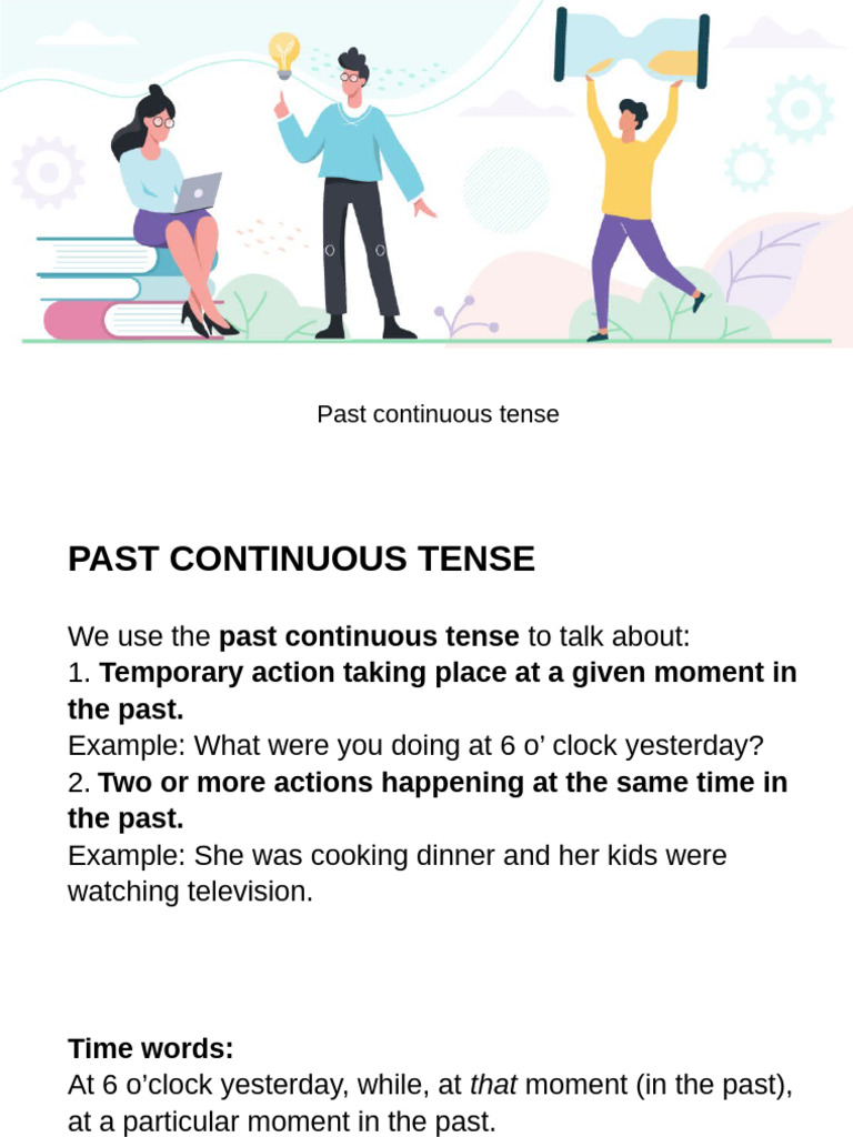 Discussion Past Continuous Tense | PDF