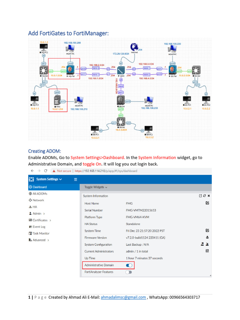 26-Add FWs to FortiManager | PDF | Operating System Families | Computer Architecture