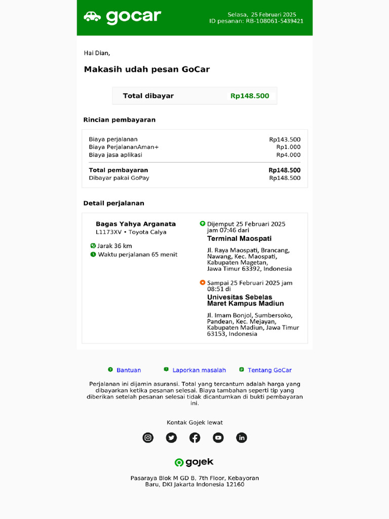 Bukti Gocar | PDF