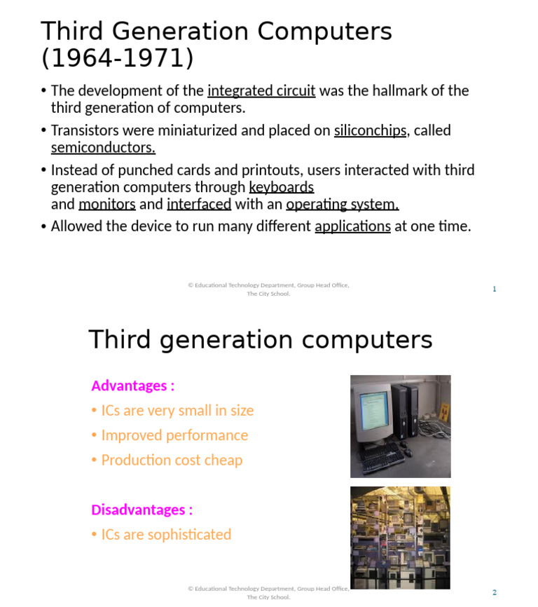 Third Generation Computers Overview | PDF