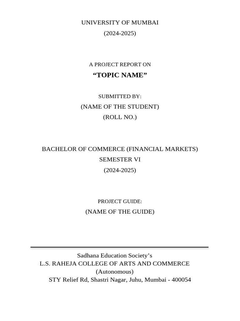 Blackbook Project Format - BFM | PDF | Methodology