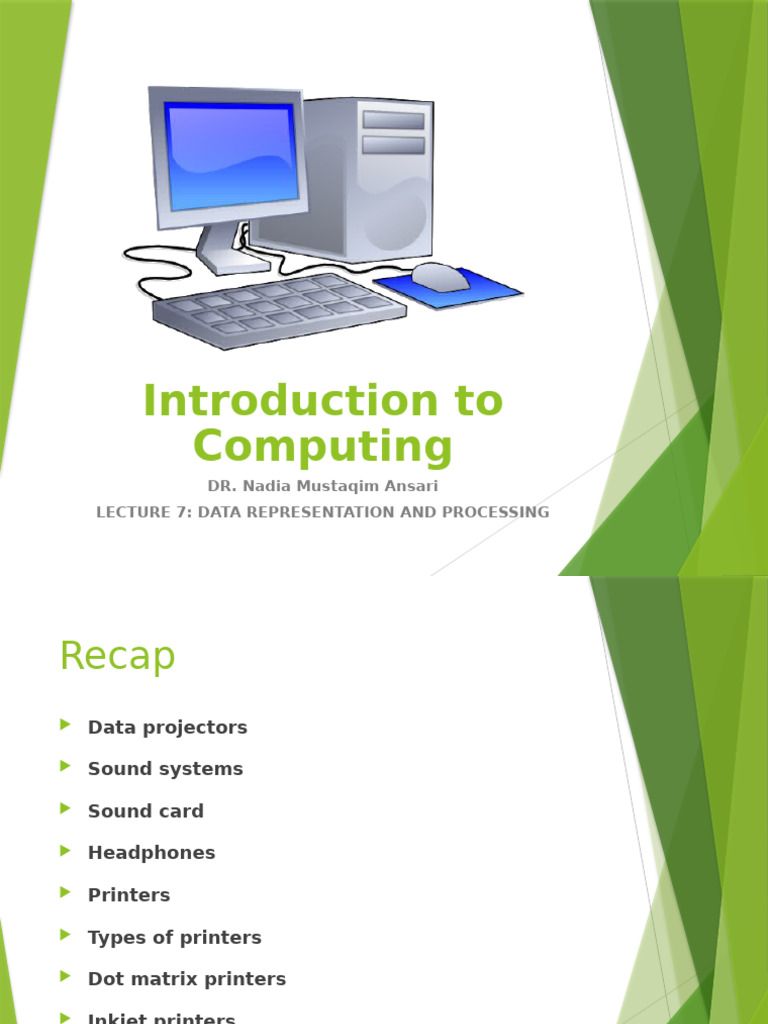 Data Representation & Processing Basics | PDF | Central Processing Unit ...