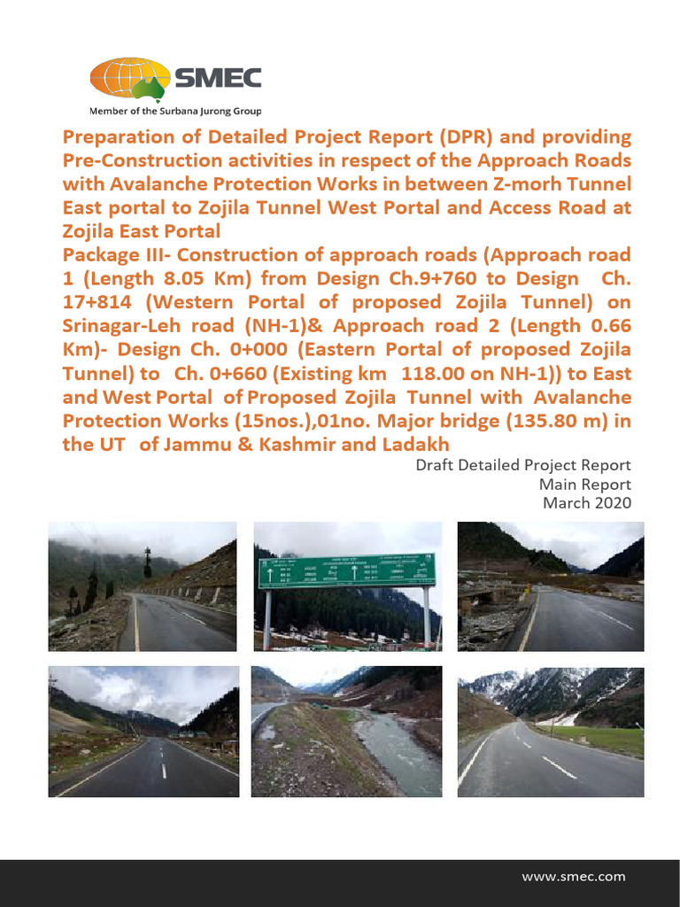 DPR-SMEC | PDF | Road | Traffic