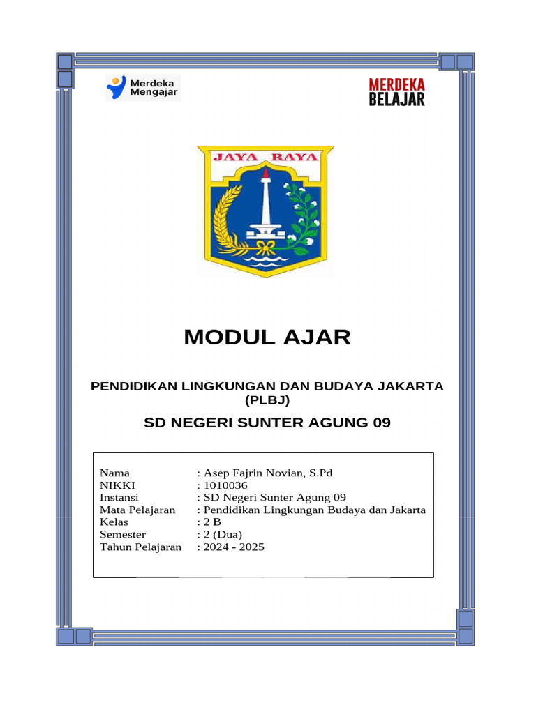 Cover-Modul Ajar | PDF