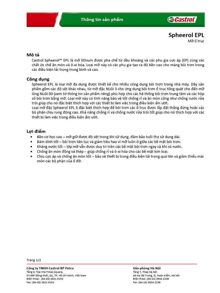 Spheerol Epl2 | PDF