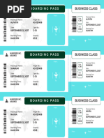 Editable Boarding Pass Template | PDF