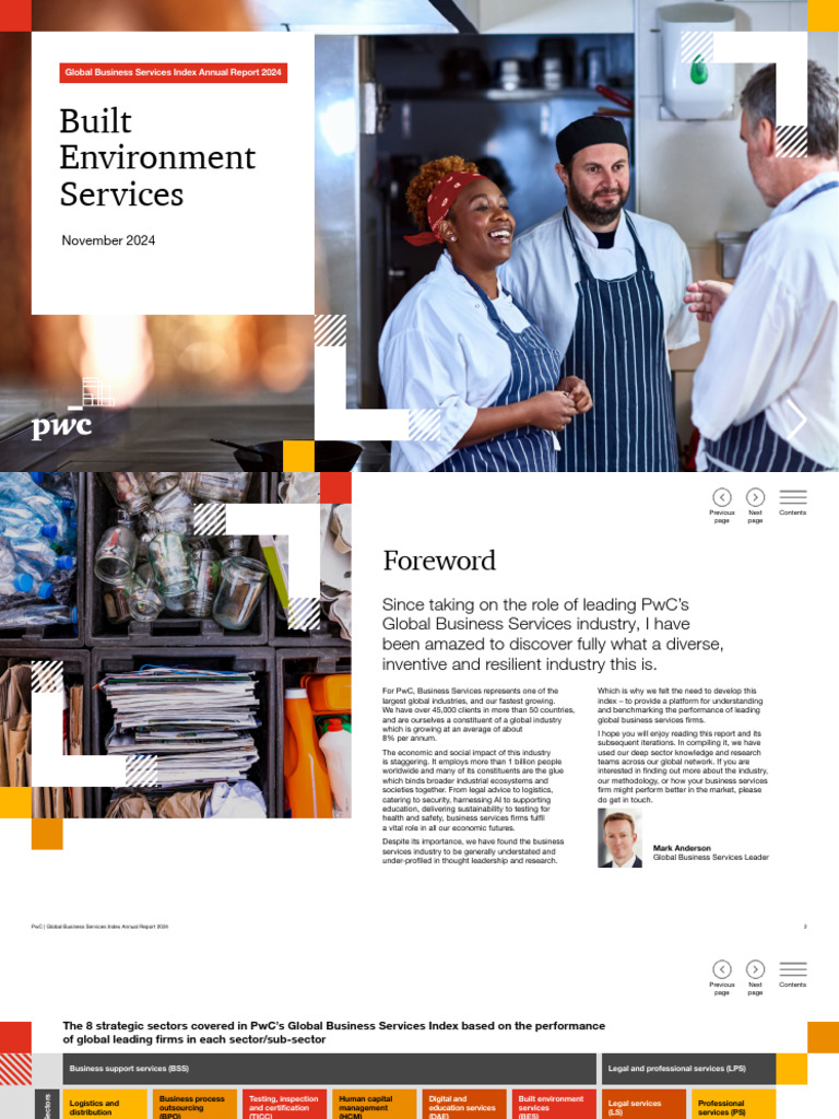 Global Business Services Index 2024 | PDF | Inflation | Outsourcing