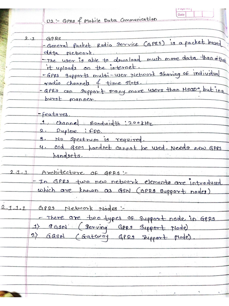 WMN Unit 2 Notes | PDF