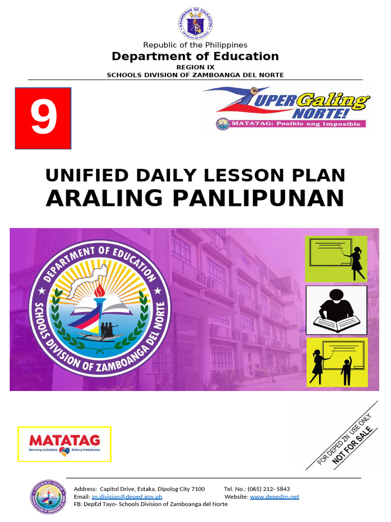 Cover Page For DLP-ARALING PANLIPUNAN | PDF