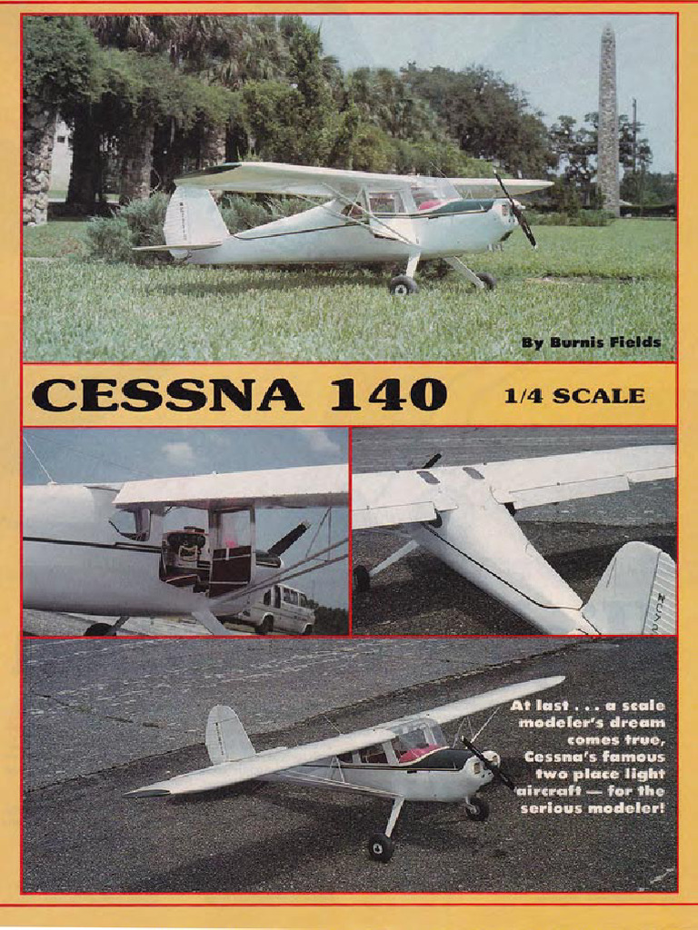 Cessna 140 Oz6036 Article | PDF