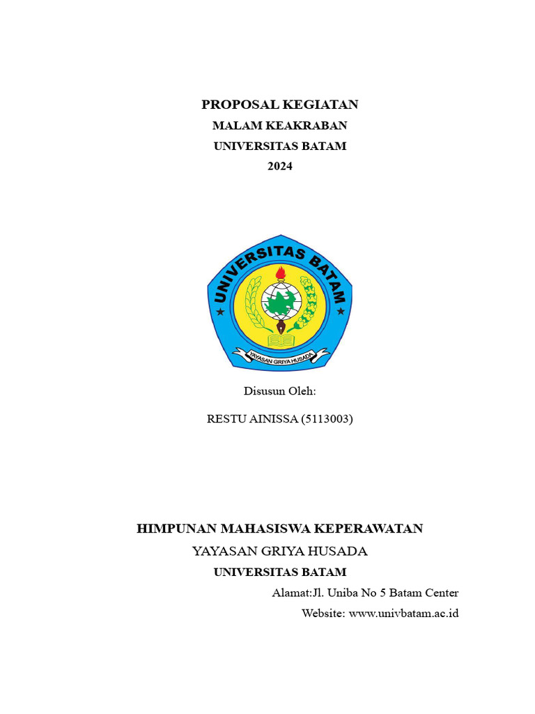 Proposal Makrab Mahasiswa Keperawatan 2024 | PDF