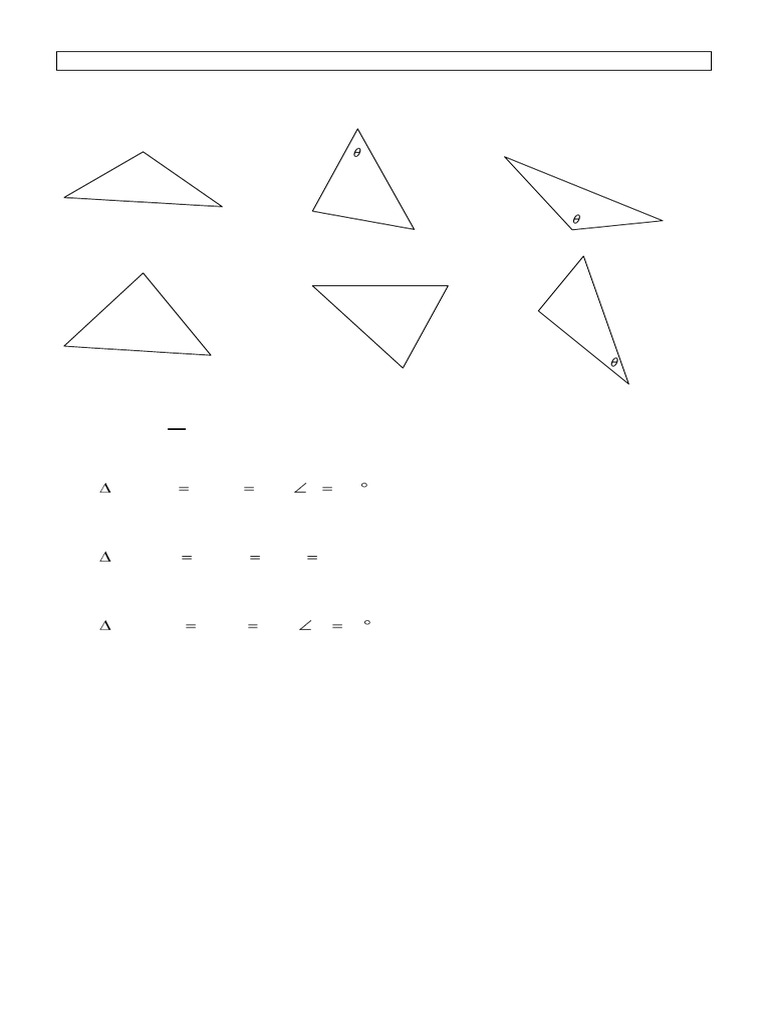 Cosine Law Worksheet | PDF