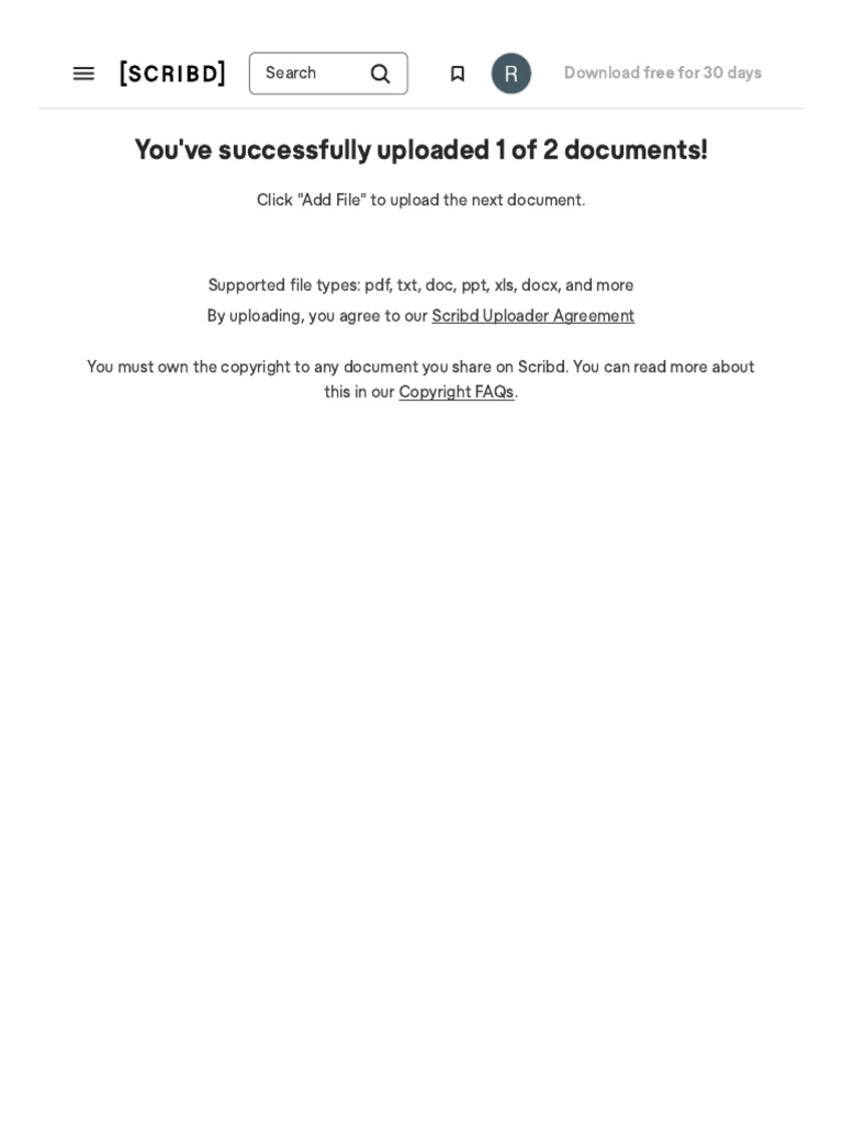 Upload A Document - Scribd | PDF