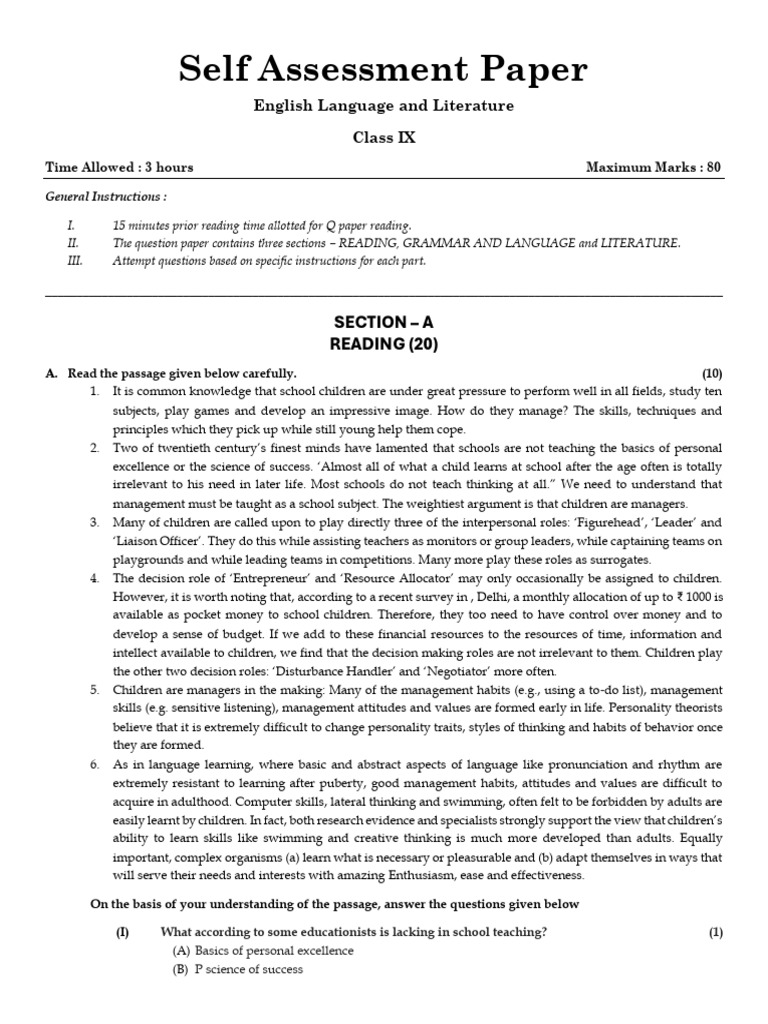 English Self-Assessment Paper | PDF | Tornadoes | Storms