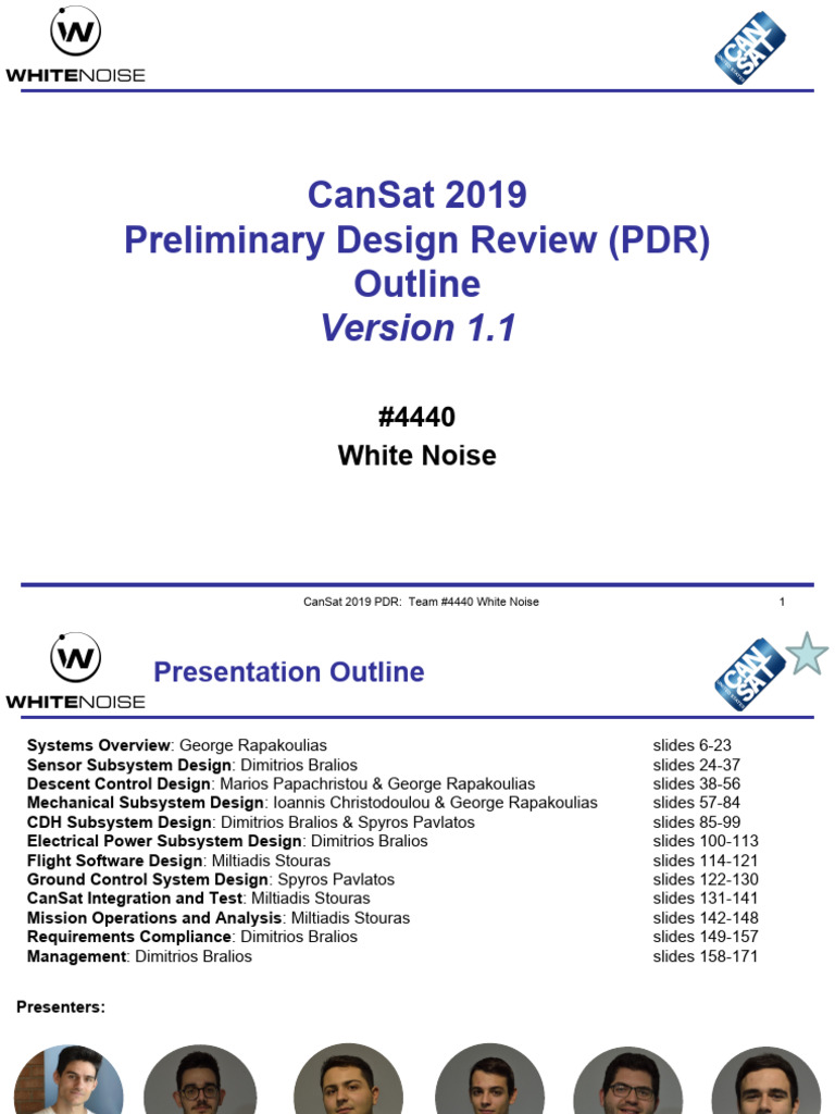 Cansat2019 4440 PDR v02 | PDF | Radio | Telemetry