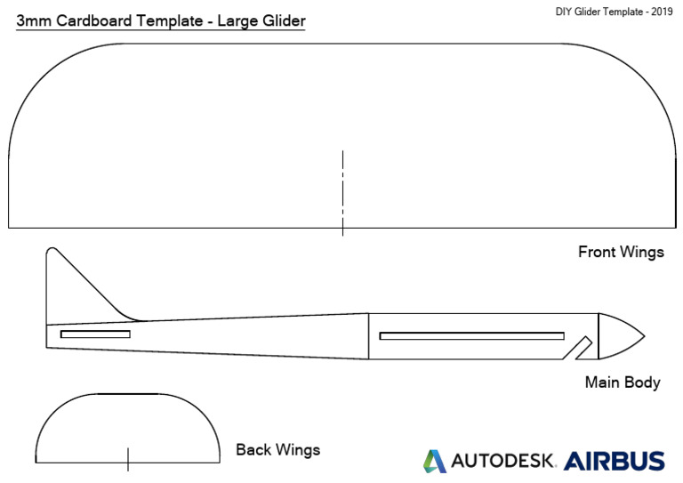 DIY Large Glider Template | PDF