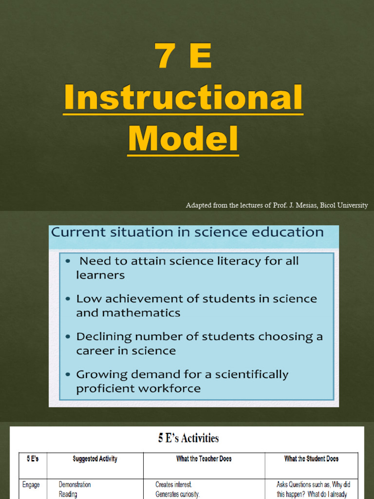 7 E Lesson Plan | PDF
