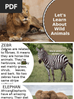 Wild Animals For Kids | PDF