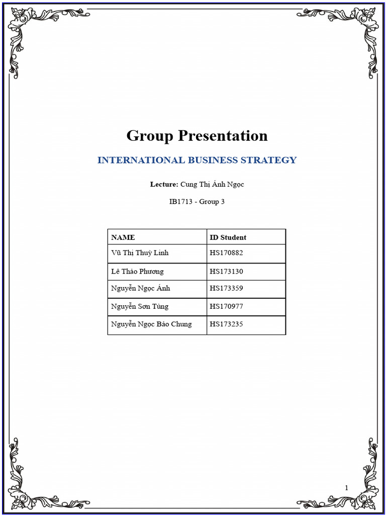 (IBS301m) Report Group 3 Presentation | PDF | Airlines | Thailand