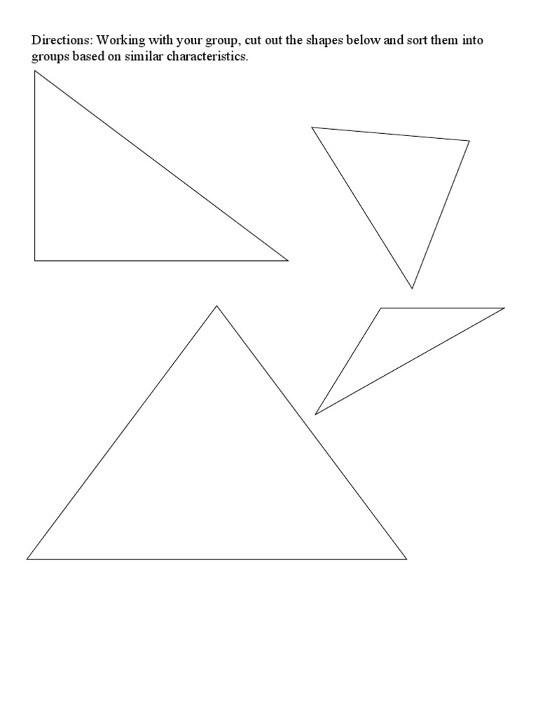 Sorting and Measuring Similar Triangles | PDF | Triangle | Angle