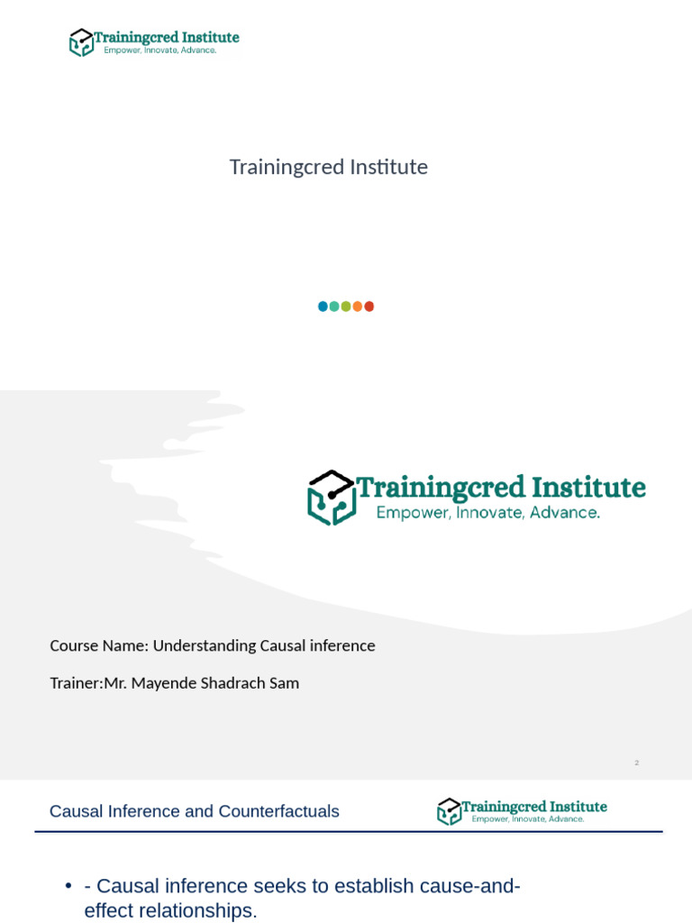 Causal Inference and Counterfactual 2.0 | PDF | Statistical Theory ...