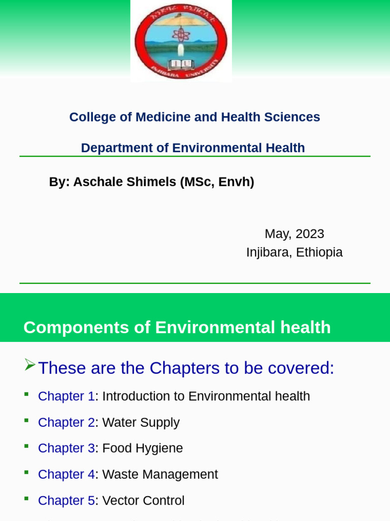 Introduction To Environmental Health - For Nursing | PDF ...