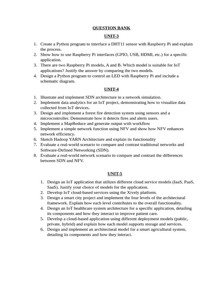 Fiot Question Bank 3-5 | PDF