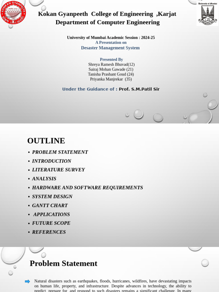 Final Year Ppt2.1 | PDF | Emergency Management | Natural Disasters