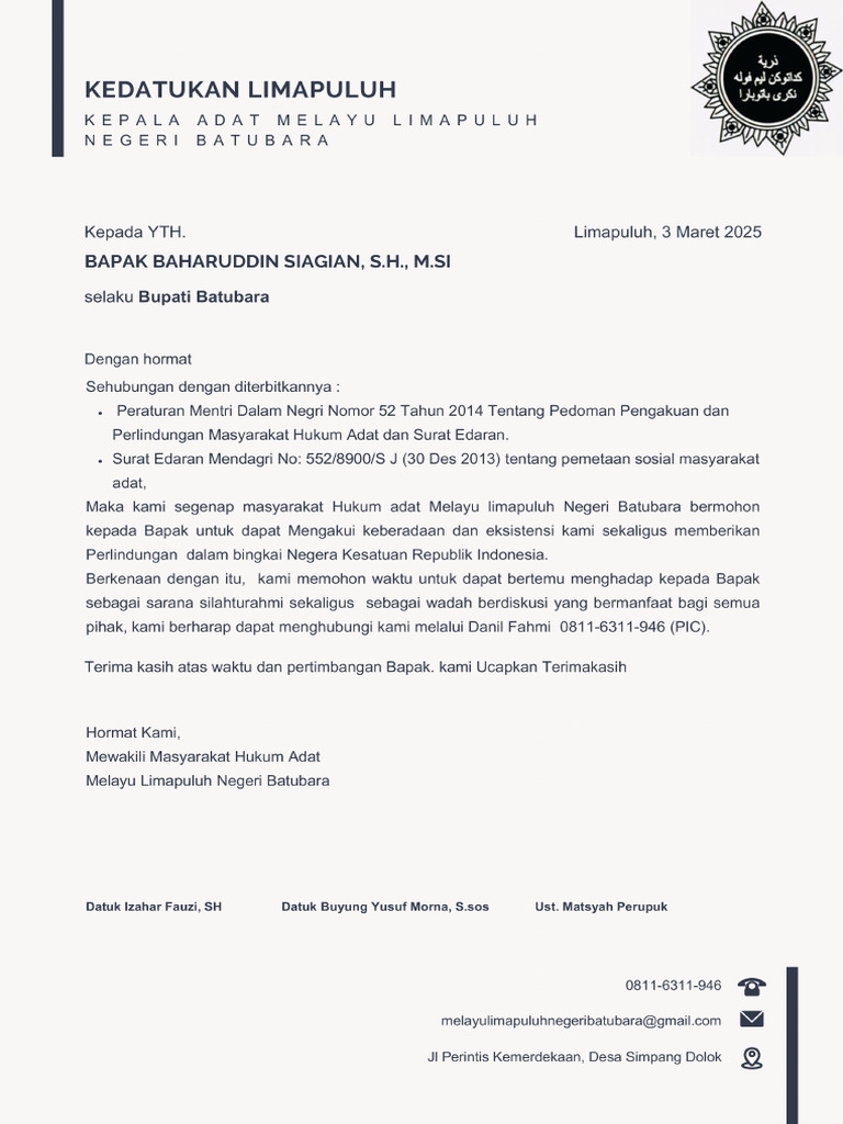 Surat Permohonan Audiensi | PDF