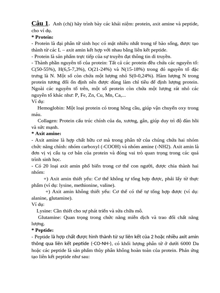 Mot So Cau Hoi | PDF