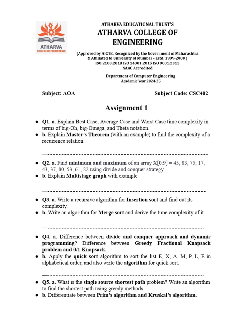 AOA Assignment 1.docx (1) | PDF