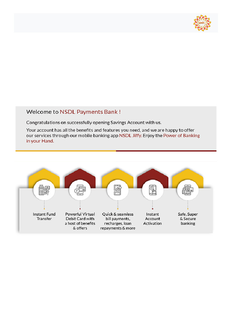 NSDL Payments Bank Employee Passbook | PDF