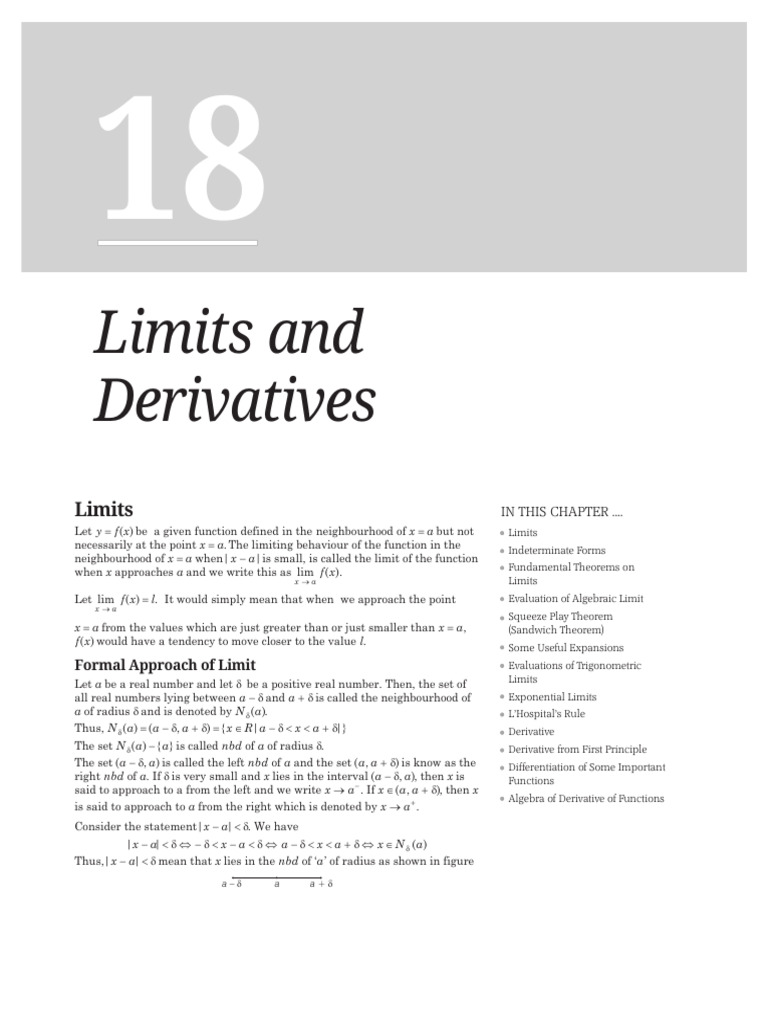 LIMITS AND DERIVATIVES -ARIHANT-1 | PDF | Factorization | Mathematical ...