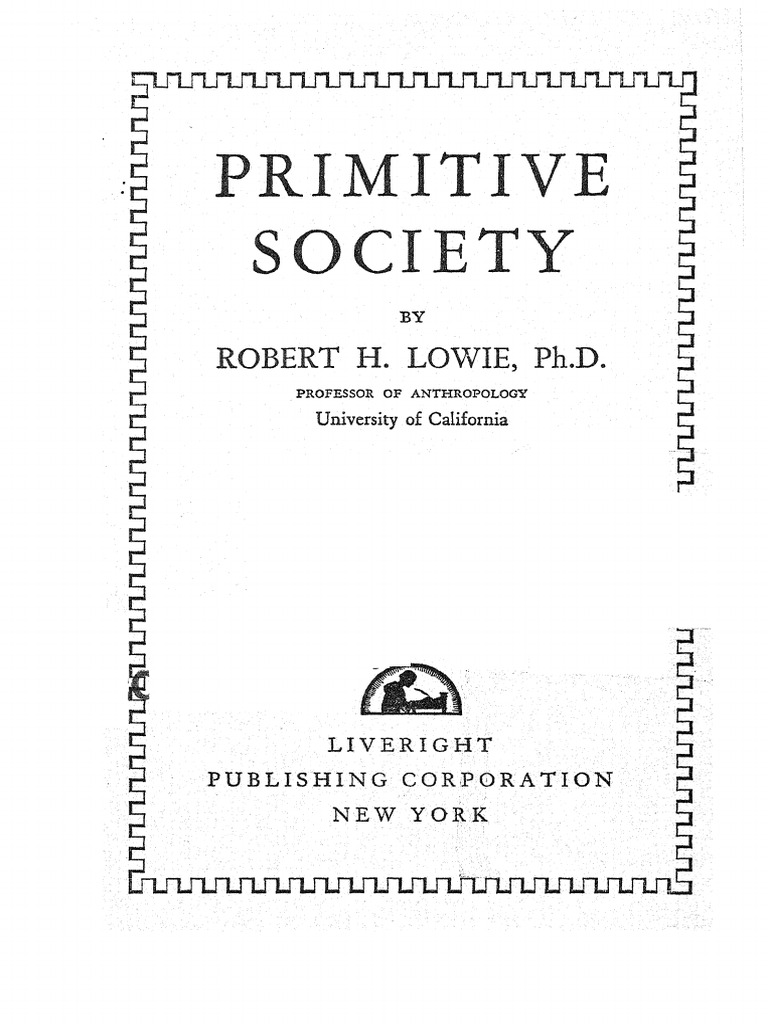 ADAM KUPER - Primitive-Society | PDF