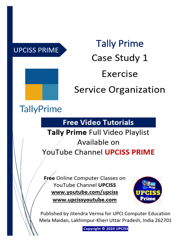 Case Study 1 Tally Prime Exercise | PDF | Cheque | Banks