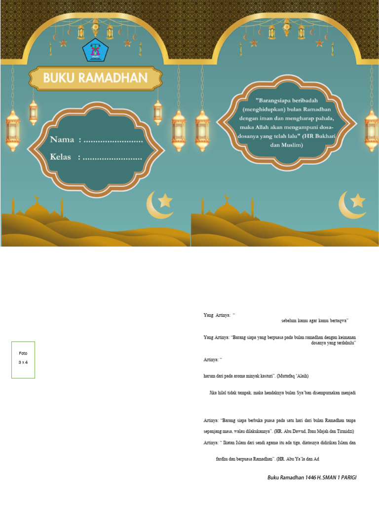 Buku Ramadhan 2025 Sman 1 Parigi | PDF
