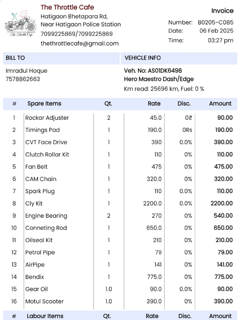 Please Check The Invoice Details. - Thank You. | PDF