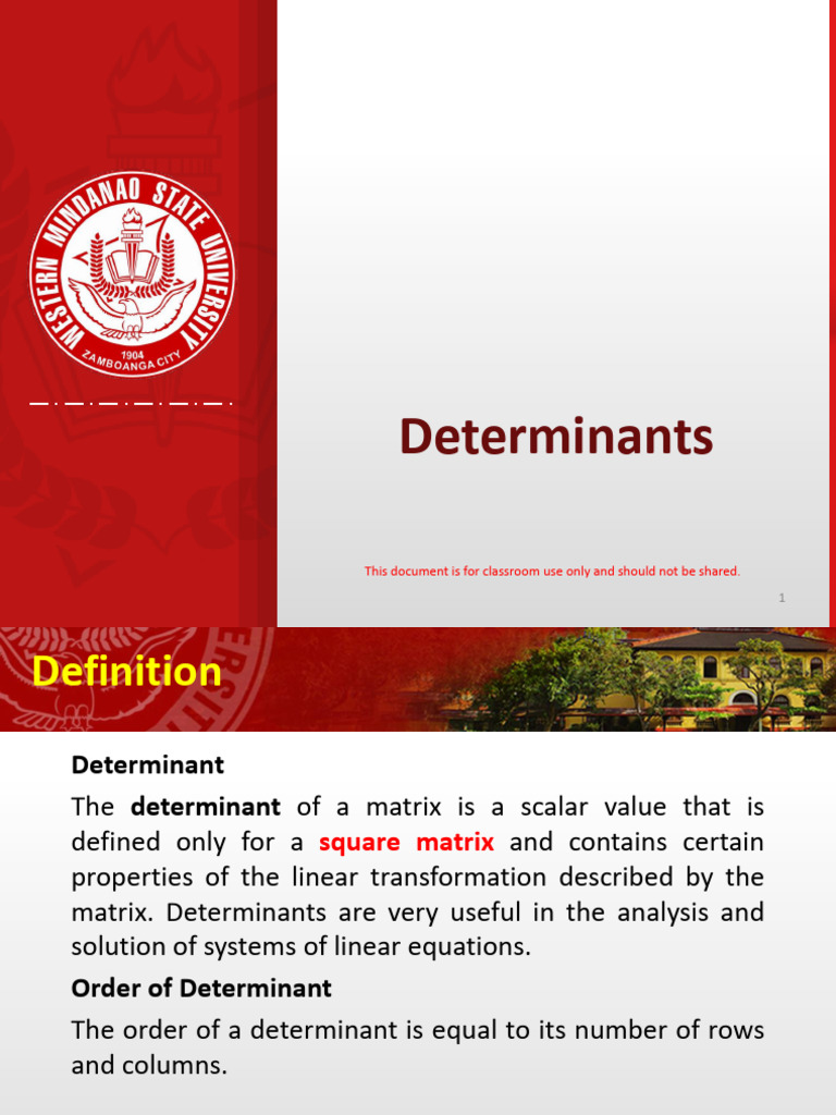 Advanced Math for Engineering Students | PDF | Determinant | Matrix ...