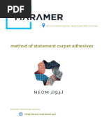 Method Statement For Carpet Tile Installation | PDF | Flooring | Carpet