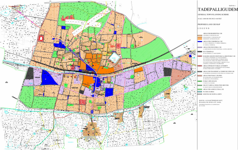Tadepalligudem Master Development Plan Map | PDF