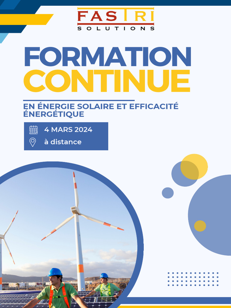 Formation en Énergie Solaire et Efficacité Énergétique | PDF | Énergie ...