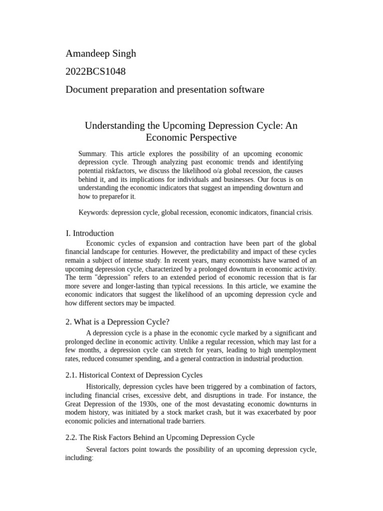 Document (3) | PDF | Recession | Great Depression