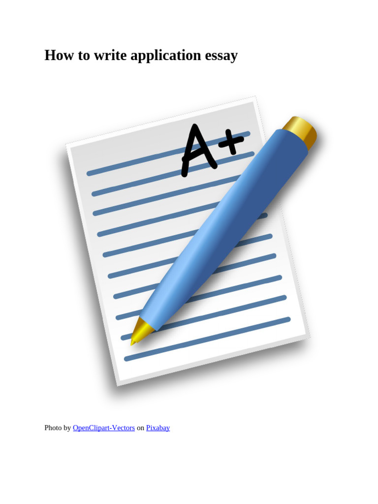 Tips for Writing a College Application Essay | PDF | Essays