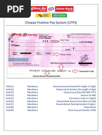Positive Pay Confirmation Format | PDF