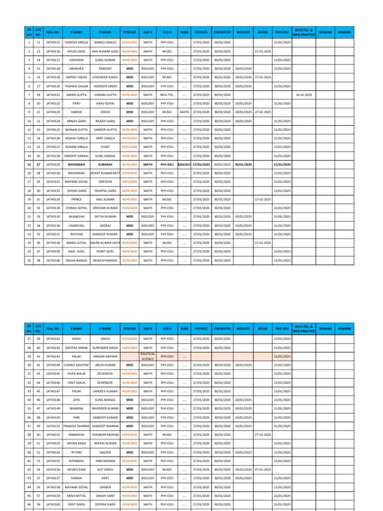 NKM Reschedule | PDF