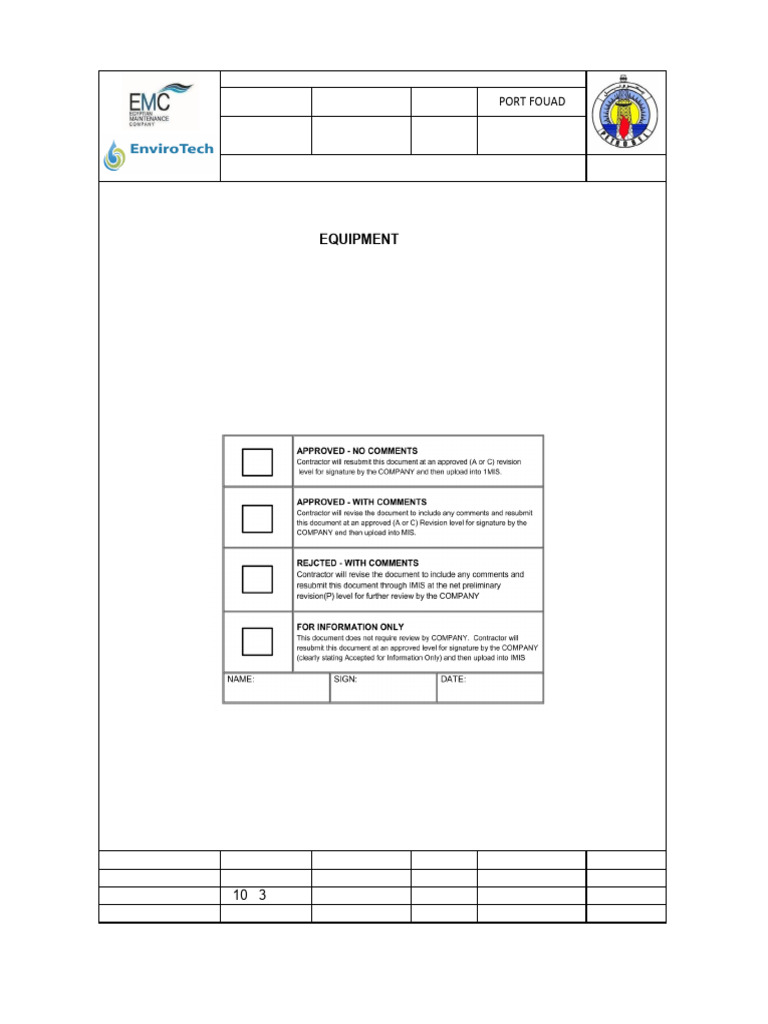 Oily Water Tank Datasheet for Petrobel | PDF | Technical Communication ...