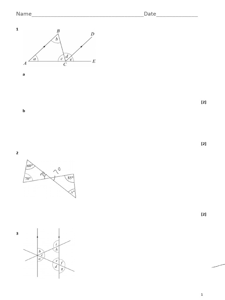 Toddle-Unit 5 Revision Worksheet 2 | PDF