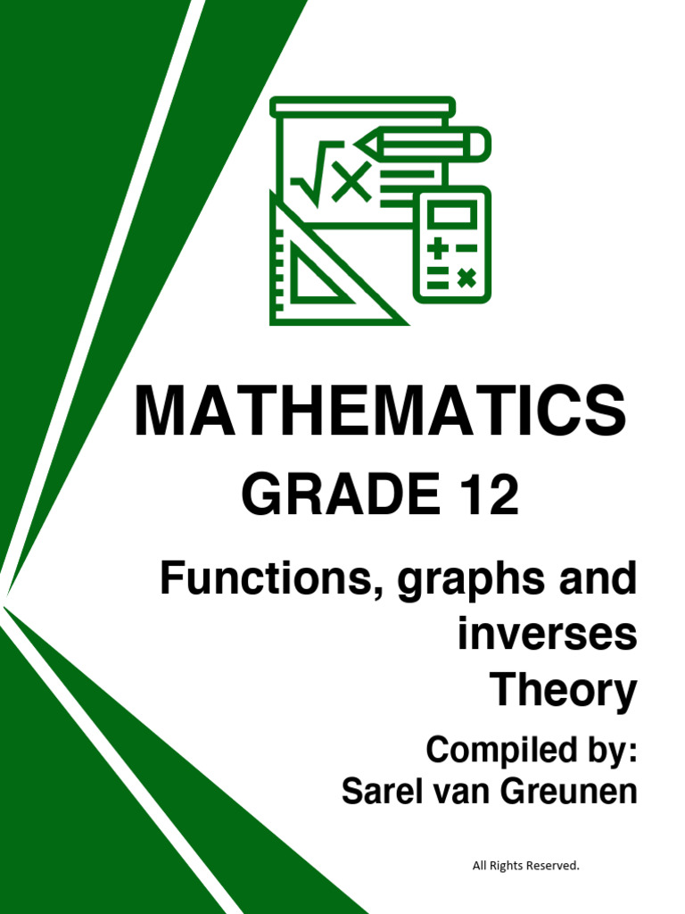Grade 12 Math: Functions & Graphs | PDF | Function (Mathematics ...