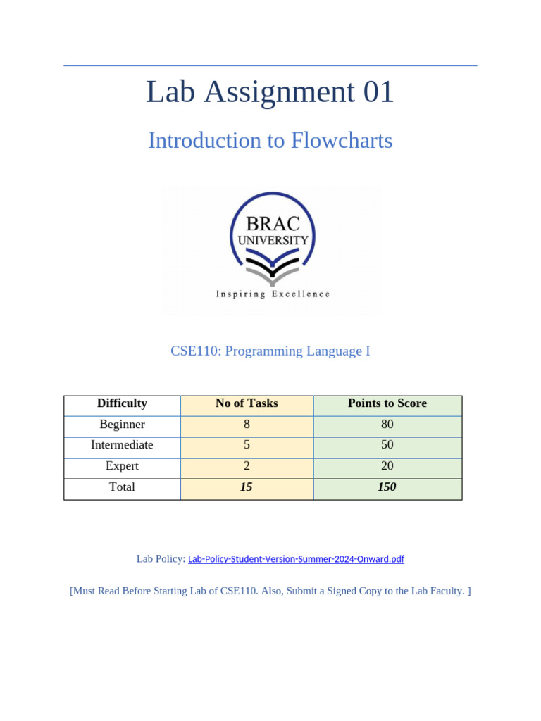 Assignment 1 - Introduction To Flowcharts | PDF | Area | Arithmetic