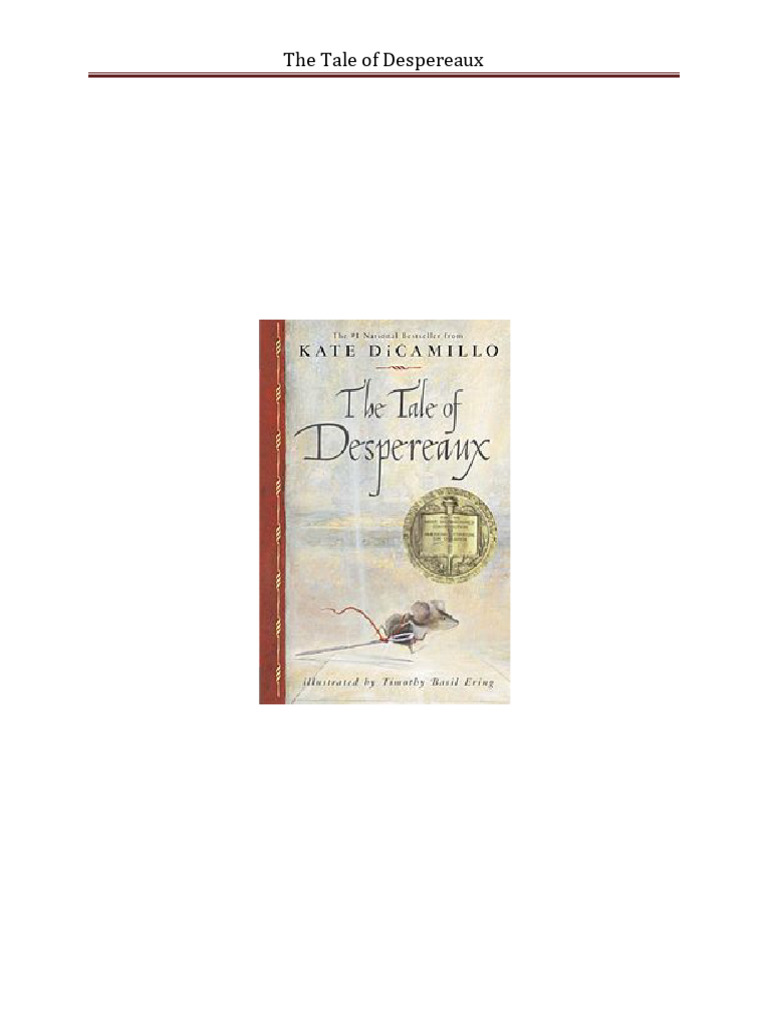 Tale of Despereaux Workbook | PDF | Stereotypes | Gender Role